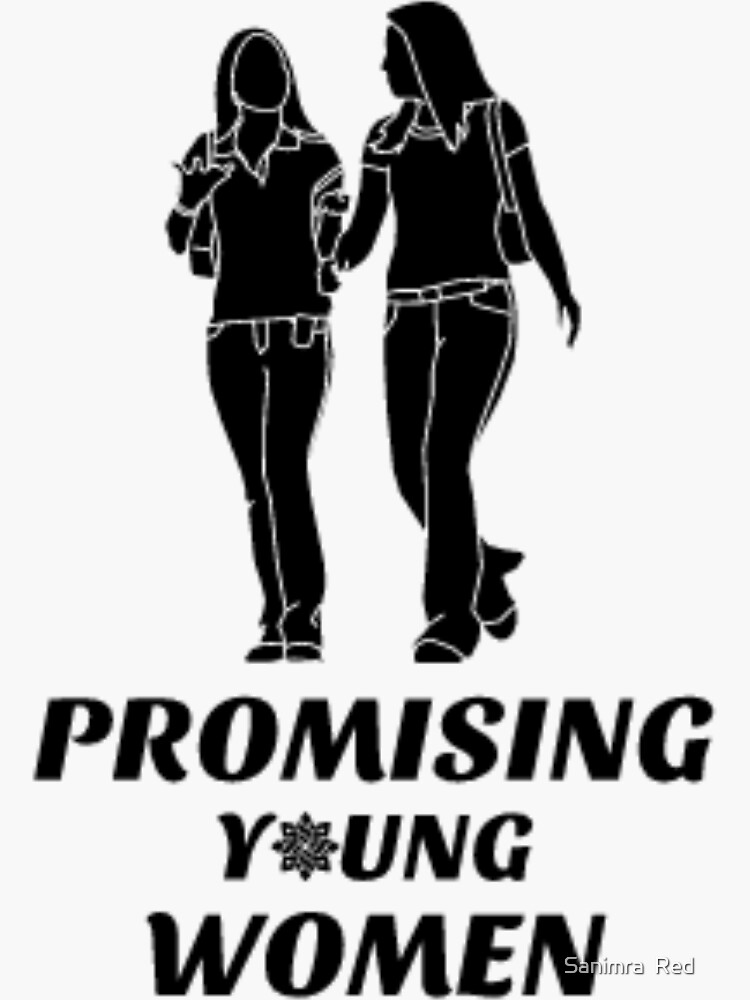 "Promising Young Women" Sticker for Sale by sanimra | Redbubble