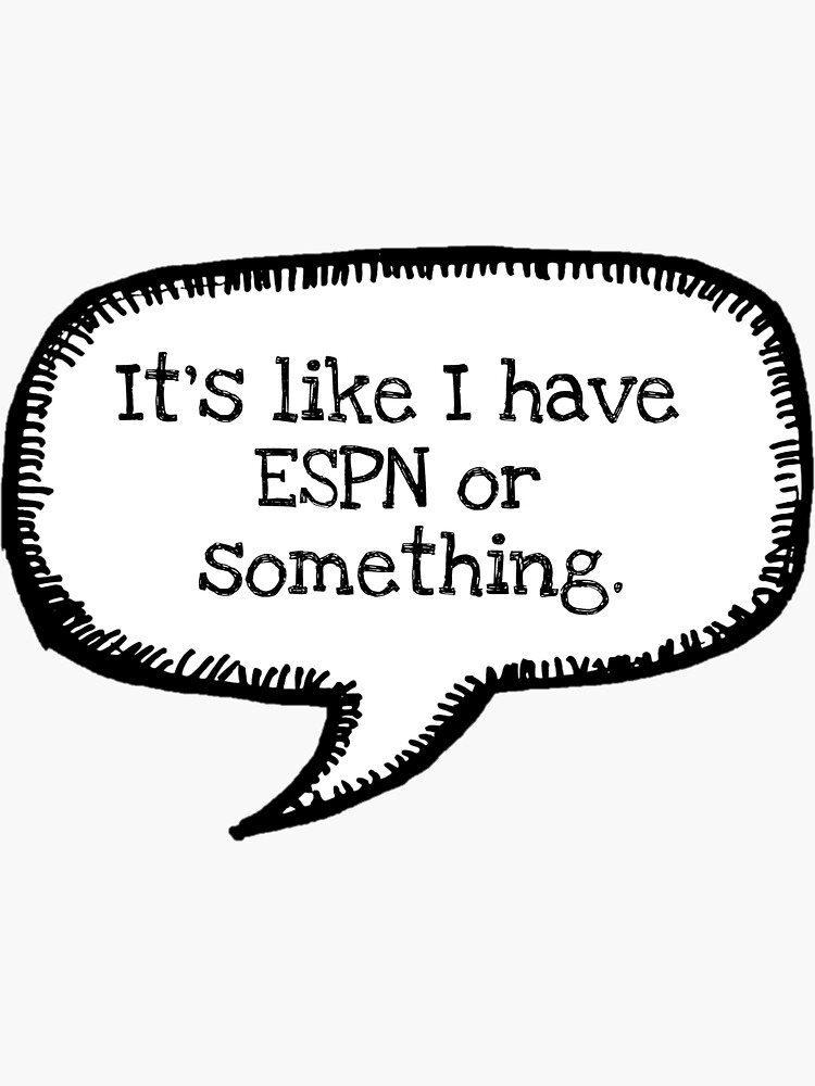 "Mean Girls: ESPN" Sticker for Sale by BatemanBranding | Redbubble