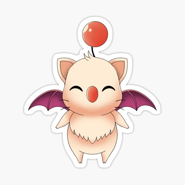 "Moogle" Sticker for Sale by AlundrART | Redbubble