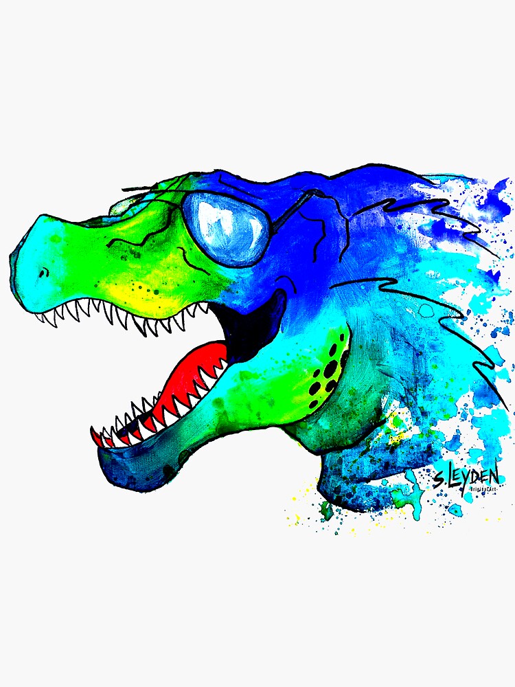 "Swagasaurus Rex" Sticker by SLeyden | Redbubble