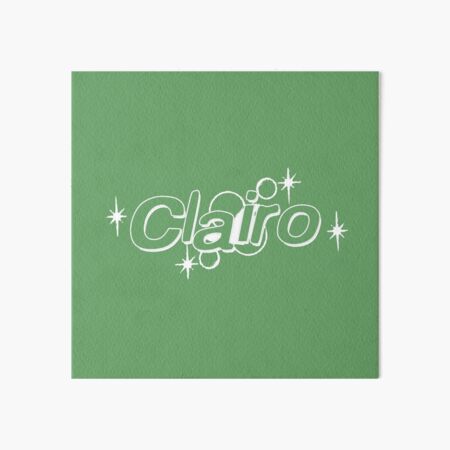 "clairo green and white logo" Art Board Print for Sale by boy2000 ...
