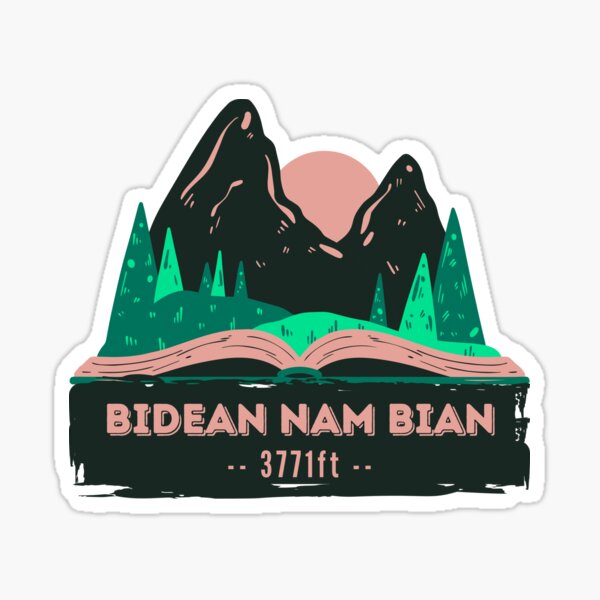 "Bidean Nam Bian - Munro Bagging - Glen Coe - Peak Bagger" Sticker von ...