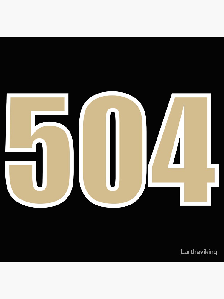 "New Orleans Louisiana LA Area Code 504" Sticker for Sale by ...