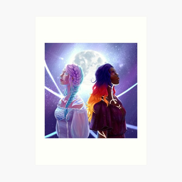 "Ayla and Umbra (SSO fanart)" Art Print by SallyHawklord | Redbubble