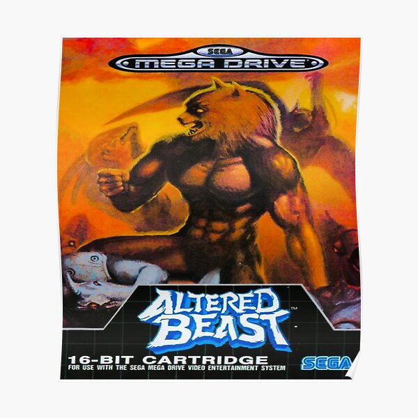 Póster «Videojuego Altered Beast Mega drive» de Loubie2 | Redbubble