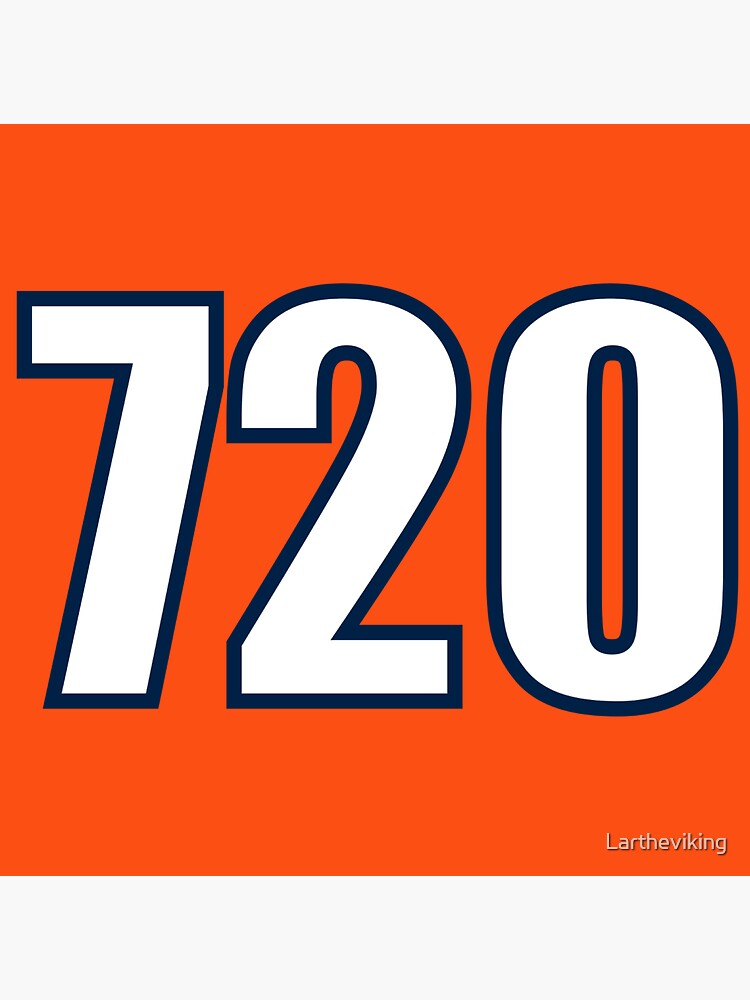 "Denver Colorado CO Area Code 720" Sticker by Lartheviking | Redbubble