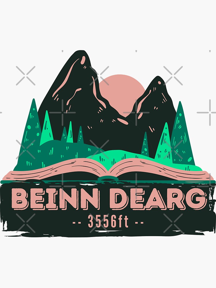 "Beinn Dearg - Munro Bagging - Ullapool - Peak Bagger" Sticker for Sale ...