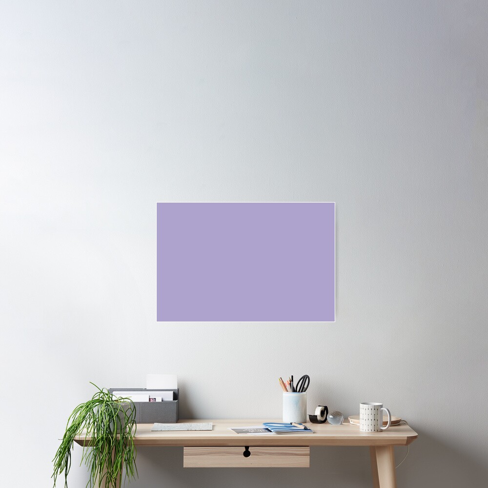"Pastel Purple Solid Color Pantone Lavender 15-3817 Accent to Color of ...
