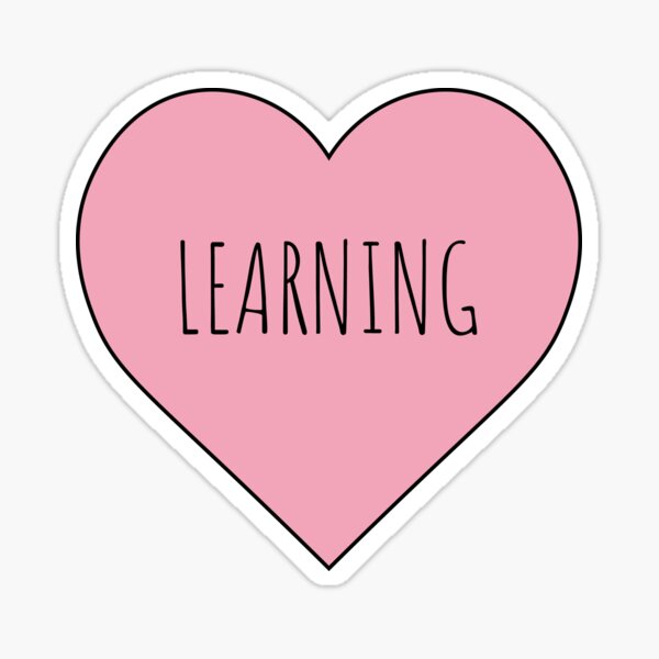 "I Love Learning" Sticker by penpixelart | Redbubble