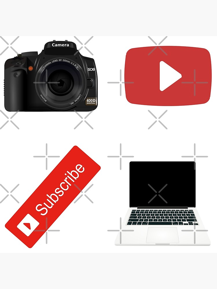 "Vlogger and influencer sticker pack" Poster for Sale by moliving ...