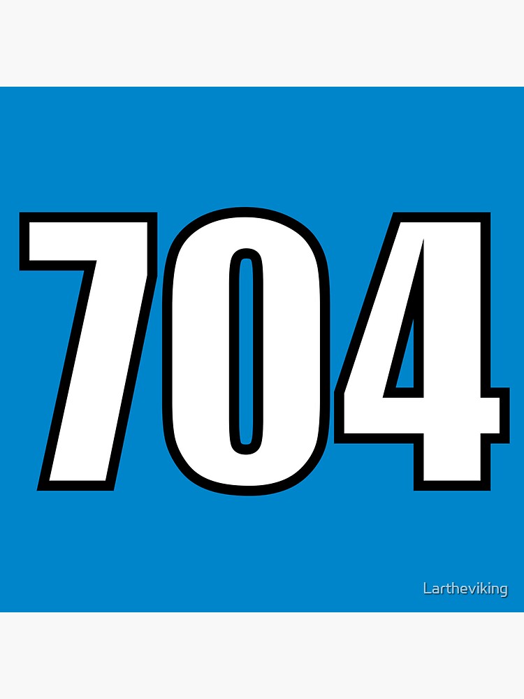 "Charlotte North Carolina NC Area Code 704" Sticker for Sale by ...