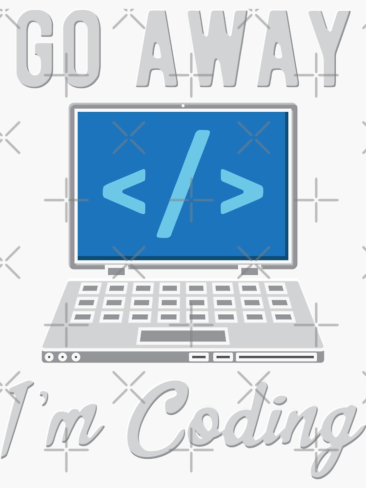 "PROGRAMMER: I'm Coding" Sticker for Sale by woormle | Redbubble
