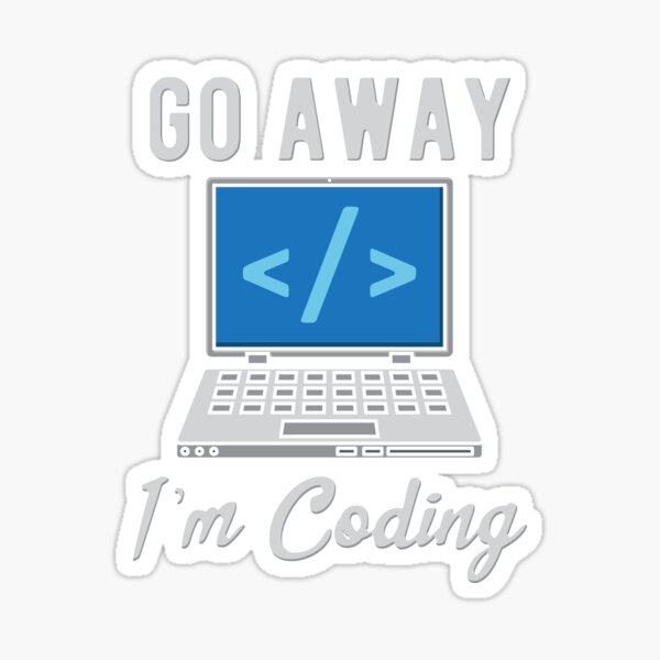 "PROGRAMMER: I'm Coding" Sticker for Sale by woormle | Redbubble
