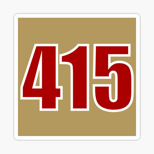 "San Francisco California CA Area Code 415 " Sticker for Sale by ...
