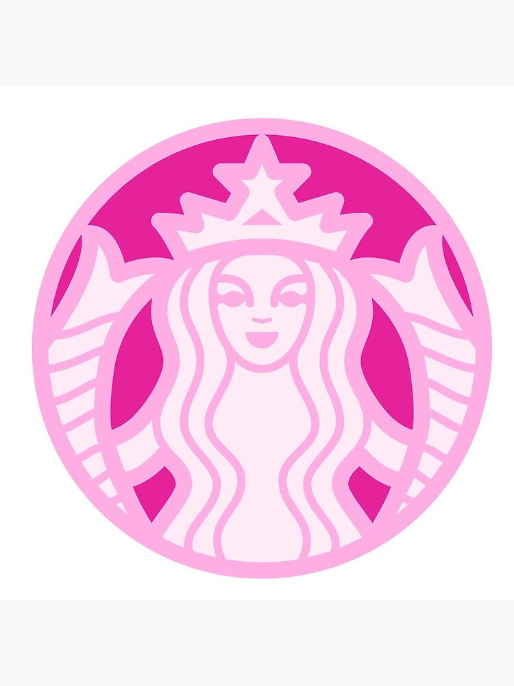 "Pink Starbucks Logo" Photographic Print for Sale by aesczuk | Redbubble