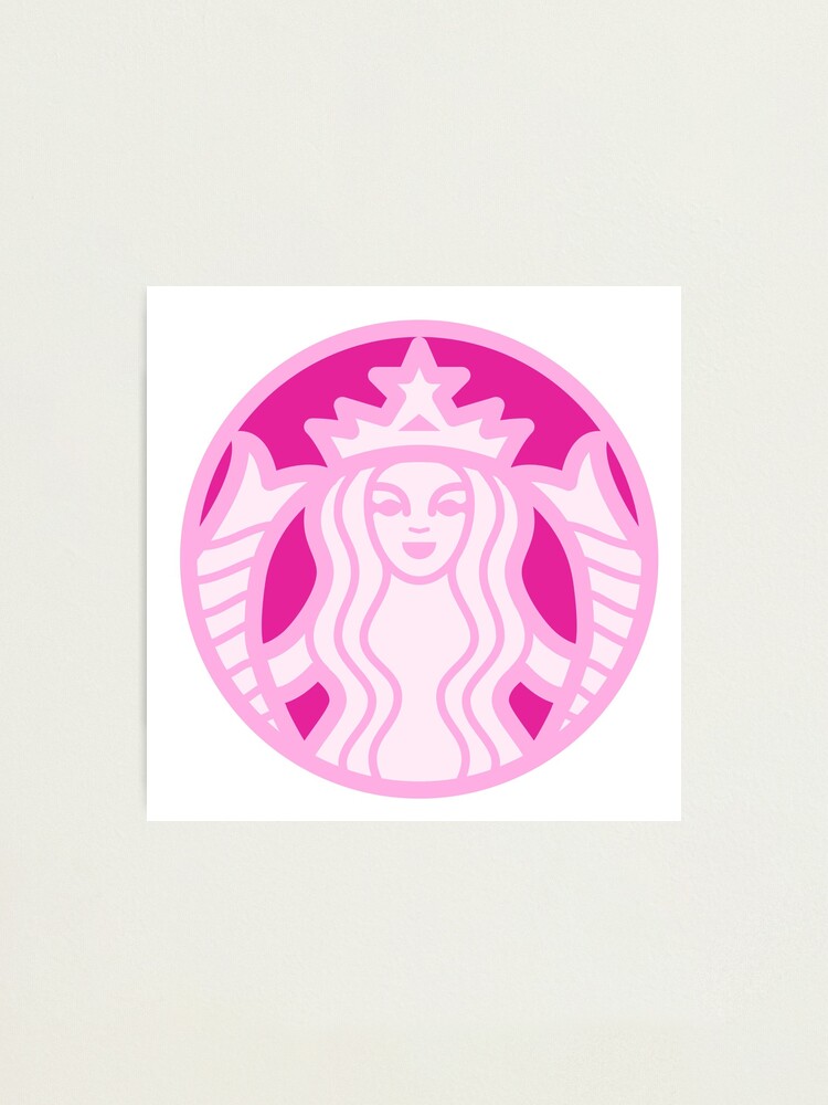 "Pink Starbucks Logo" Photographic Print for Sale by aesczuk | Redbubble