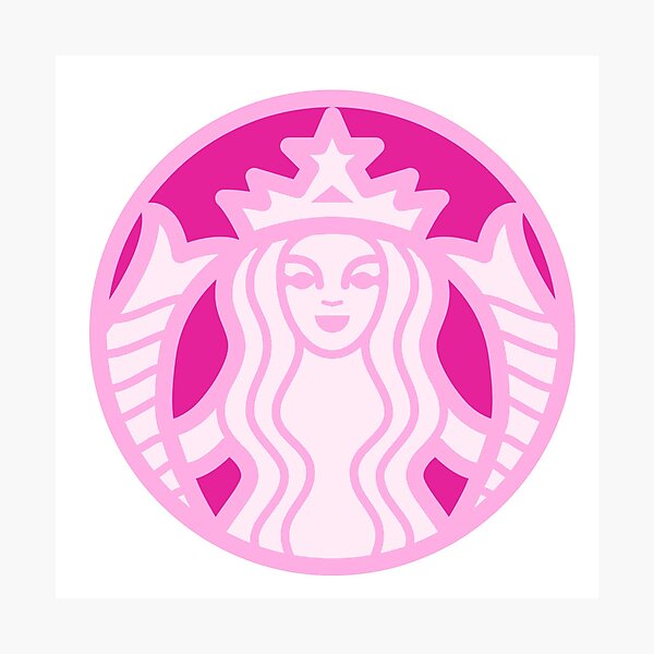 "Pink Starbucks Logo" Photographic Print for Sale by aesczuk | Redbubble
