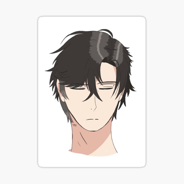 "Jumin Han Sleeping" Sticker by peachfridges | Redbubble