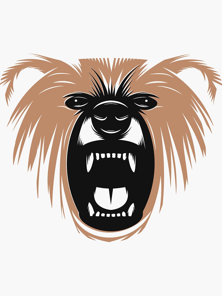 "ANGRY bear " Sticker for Sale by StoreTAF | Redbubble