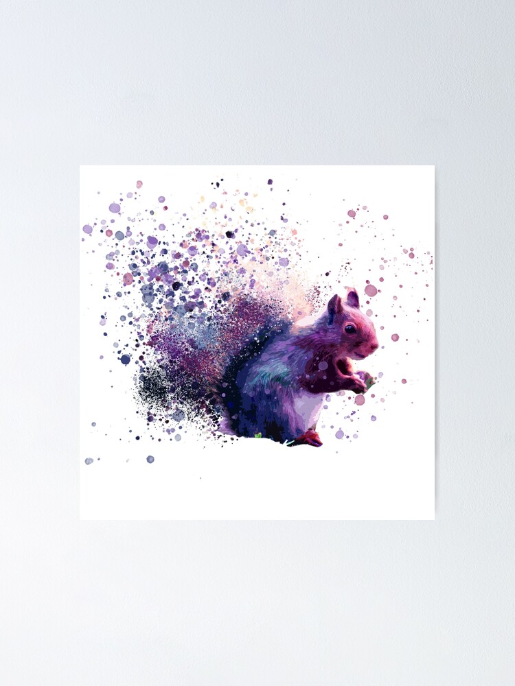 "Exploding Squirrel" Poster for Sale by winterrosemary | Redbubble