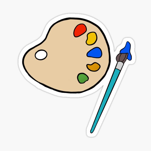 "paint palette" Sticker by ECstickers2 | Redbubble