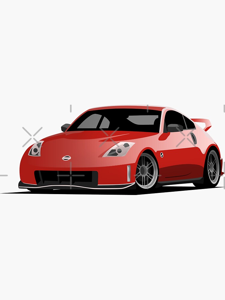"Nissan 350Z" Sticker for Sale by Doug1234 | Redbubble