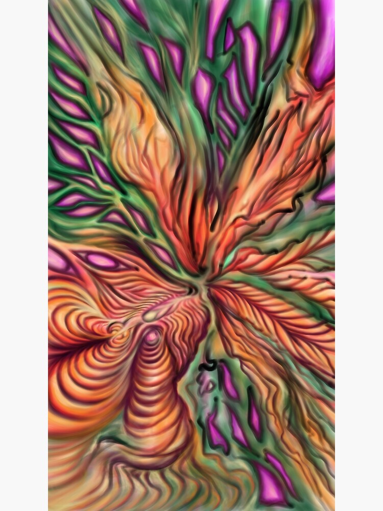 "Vortex - Abstract Psychedelic Digital Painting - Pattern of Purple and ...