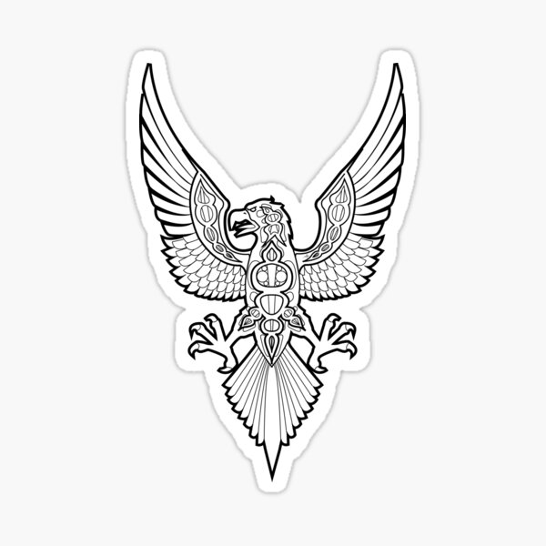 "Eagle Herald" Sticker for Sale by jerodart | Redbubble