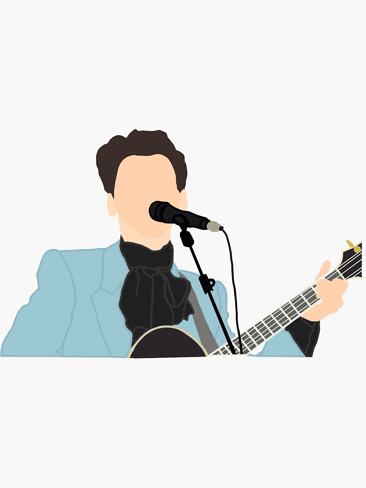 "harry styles singing sticker" Sticker for Sale by ColleenHava | Redbubble