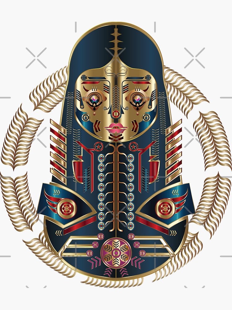 "Matryoshka babushka Decorative Doll" Sticker by Nobiya | Redbubble