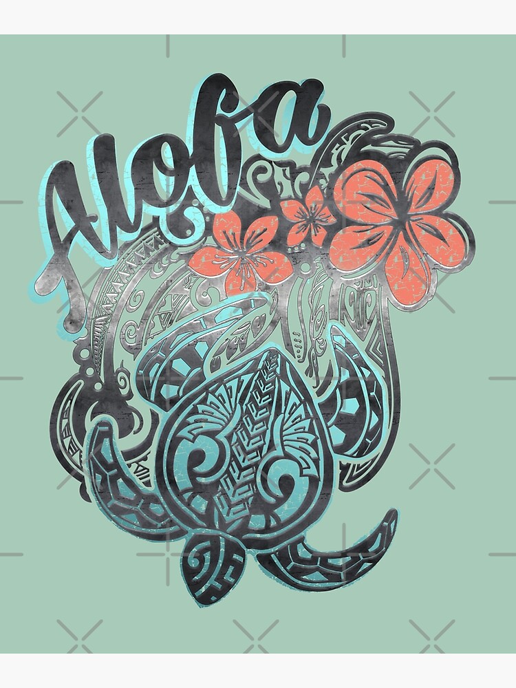 "Samoan Alofa Cracked And Grunged" Poster for Sale by sunnthreads ...