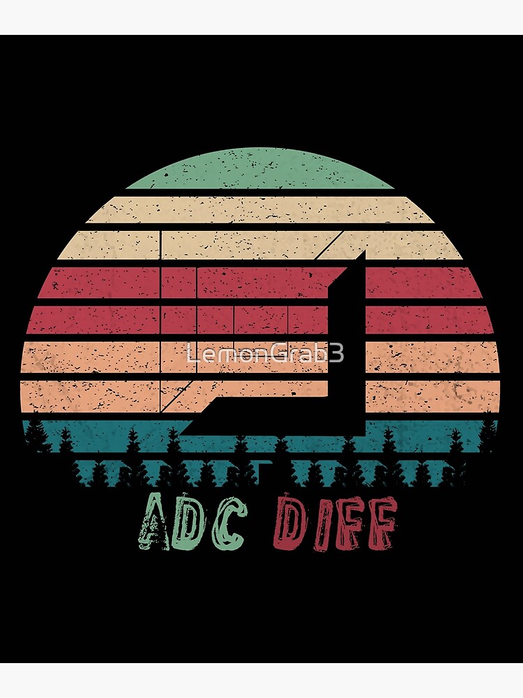 "ADC DIFF vintage, ADC DIFFERENCE , BETTER ADC WINS Essential T-Shirt ...