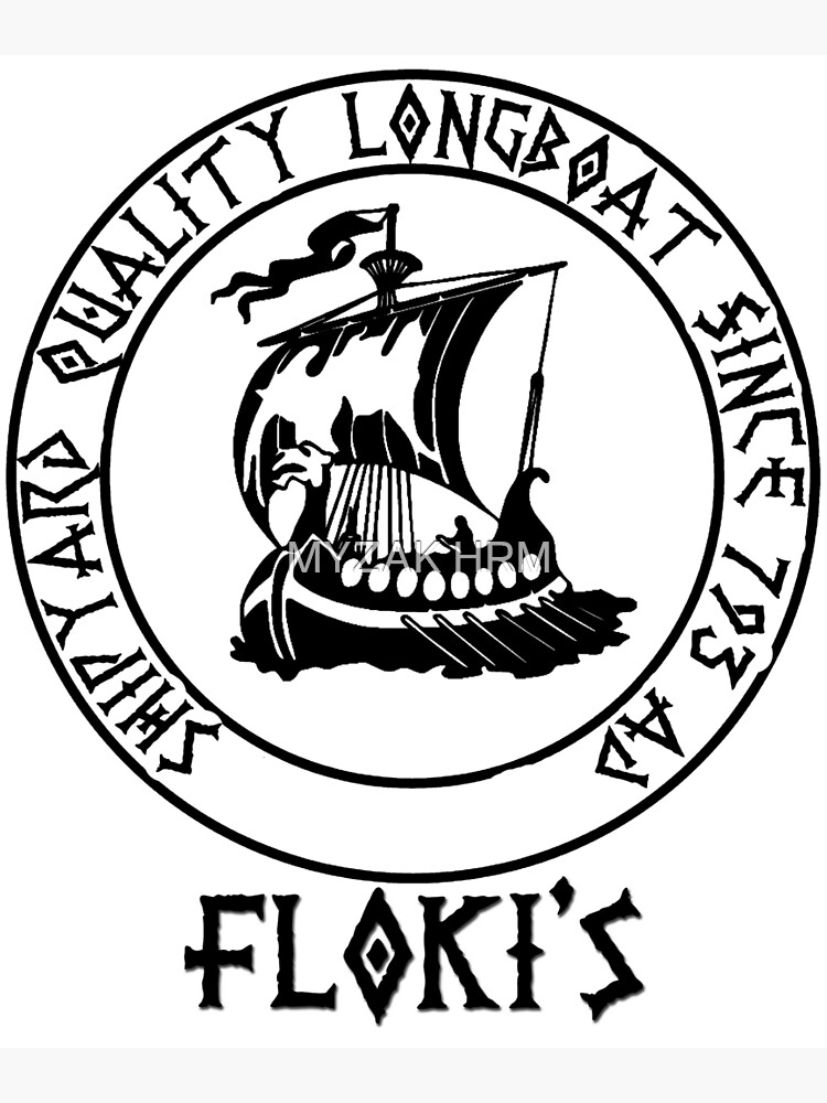 Póster «Barco vikingo de Floki» de Ouss-HRM | Redbubble