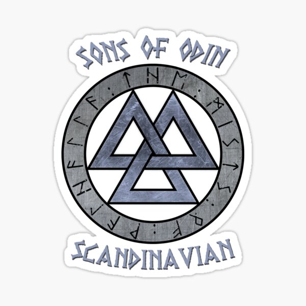 "Scandinavian sons of Odin" Sticker for Sale by Ouss-HRM | Redbubble