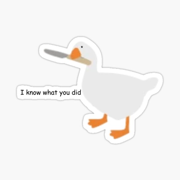 "Untitled Goose Game" Sticker for Sale by mahealanidesign | Redbubble