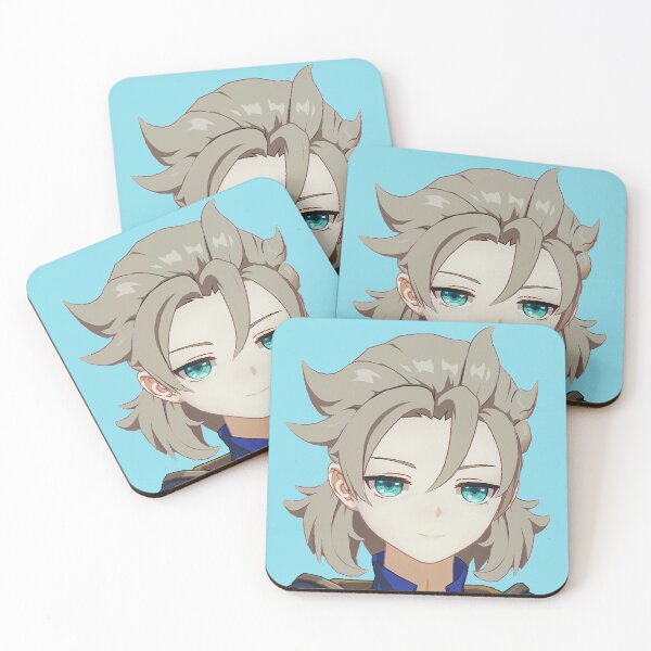 "Smug Albedo" Coasters (Set of 4) by Aggyro93 | Redbubble