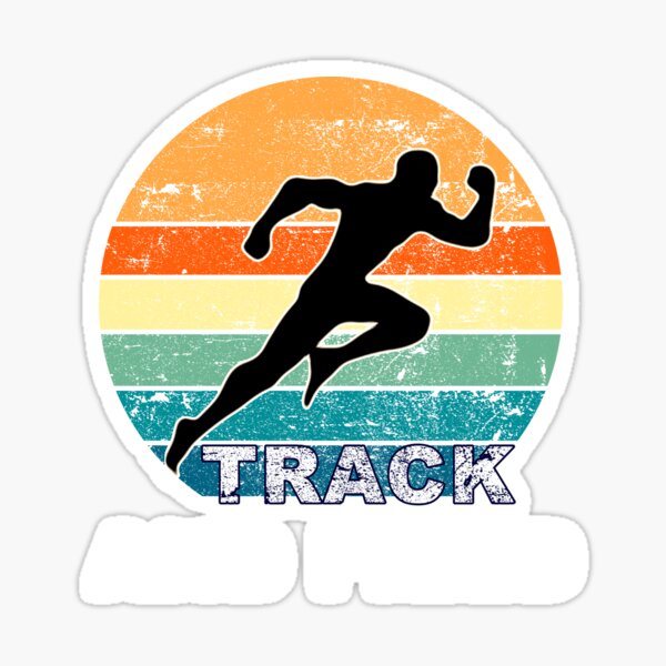 "Track and field / track & field funny / Running Motivation" Sticker ...