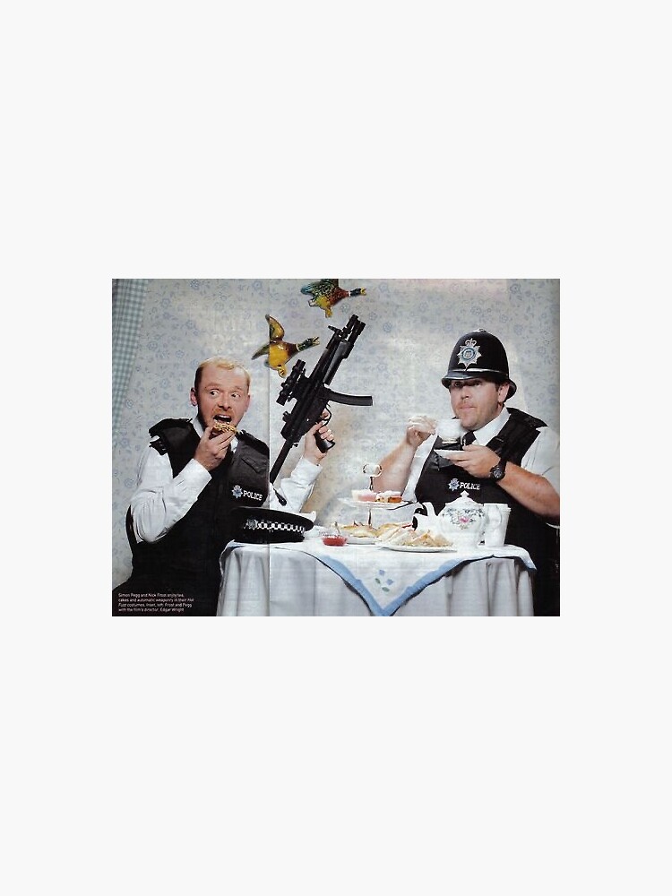 "hot fuzz" Sticker for Sale by skai-faya | Redbubble