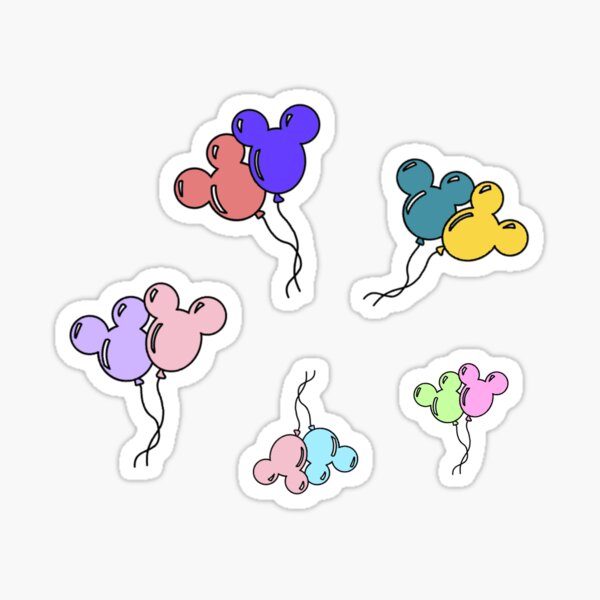 "Rainbow Mouse Balloon Sticker Pack" Sticker for Sale by mouseandmagic ...