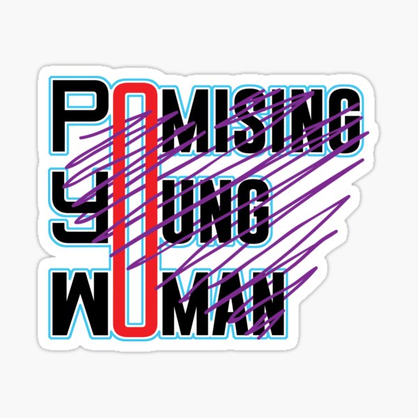 "Promising Young Woman" Sticker by IsamDiyab | Redbubble