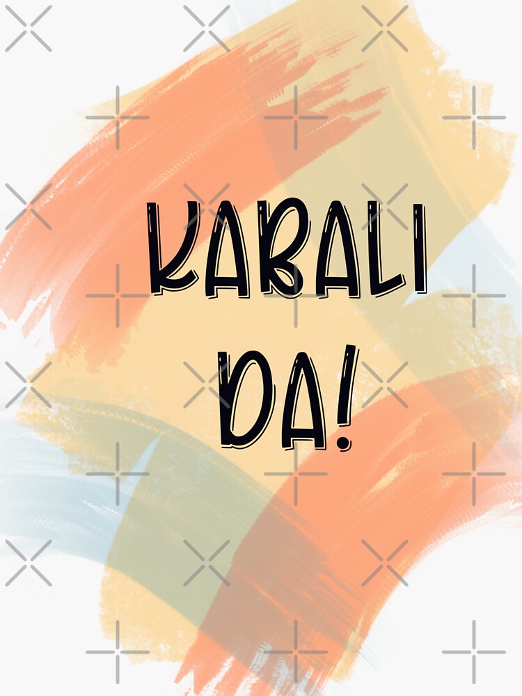 "Kabali da- Rajnikanth" Sticker for Sale by Harshithartz | Redbubble