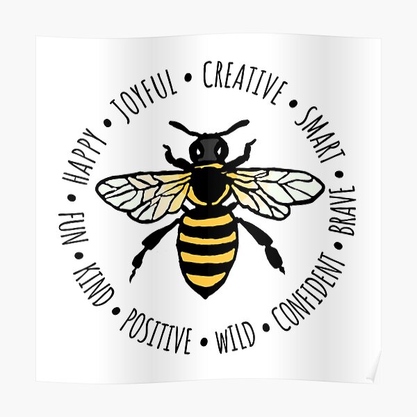 "Bee Happy Bee Kind Bee Positive Bee Something Inspirational Quote ...