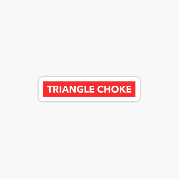 "Triangle Choke " Sticker for Sale by GorillaGrapplin | Redbubble
