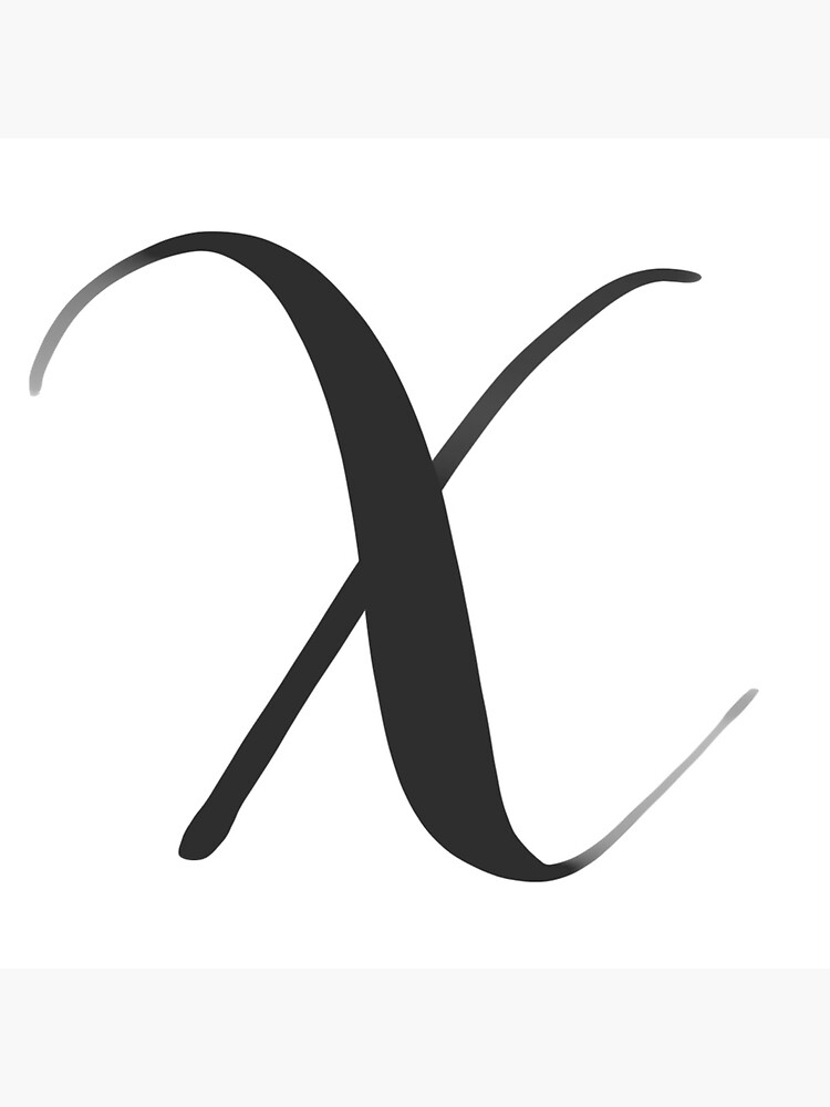 "Initial X" Sticker for Sale by HoneyInked | Redbubble