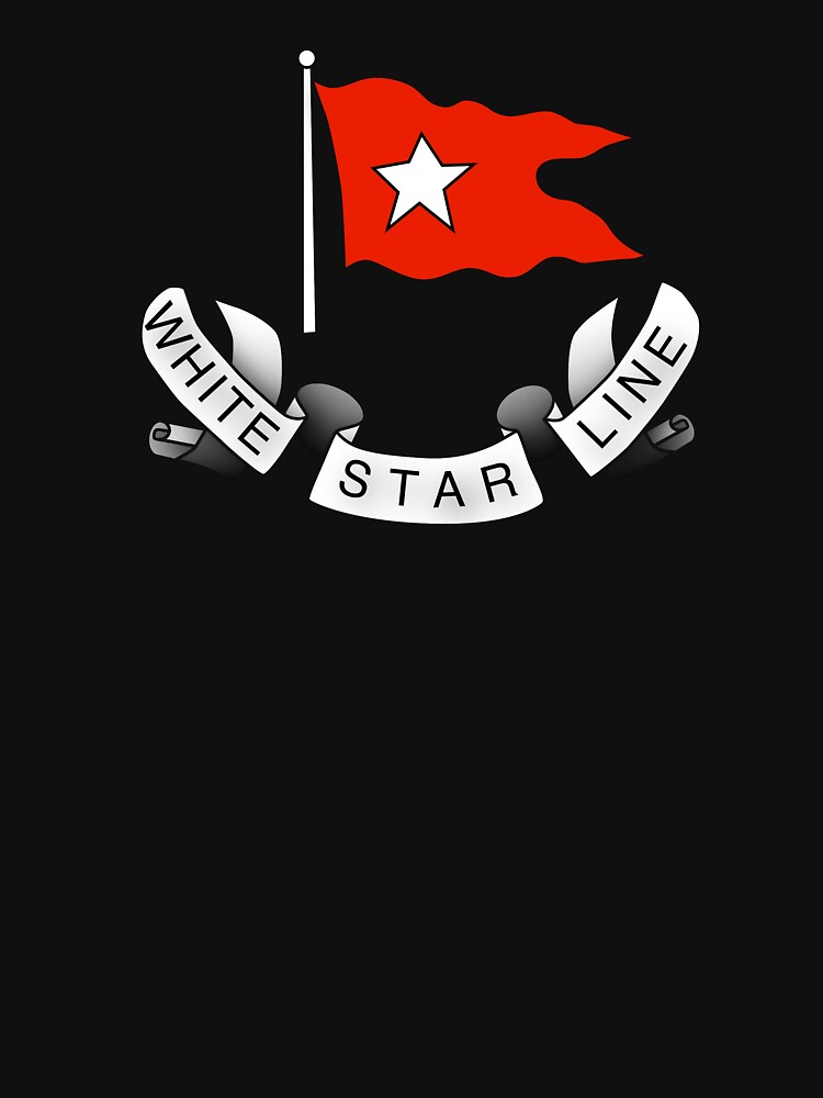 "White Star Line" T-shirt for Sale by Stef1976 | Redbubble | white t ...