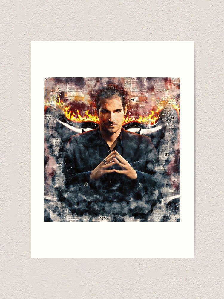 "Lucifer Morningstar fan art Lux night club owner Los Angeles devil satan" Art Print by ...