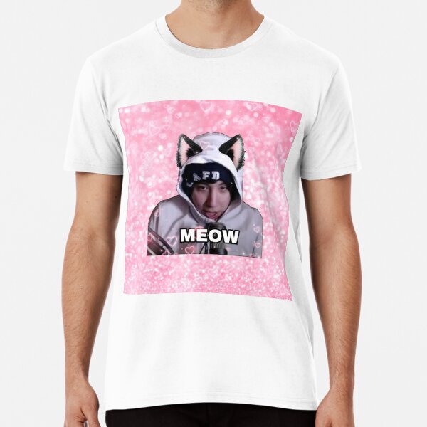 "Quackity catboy meow" T-shirt by nomnomyoongi | Redbubble