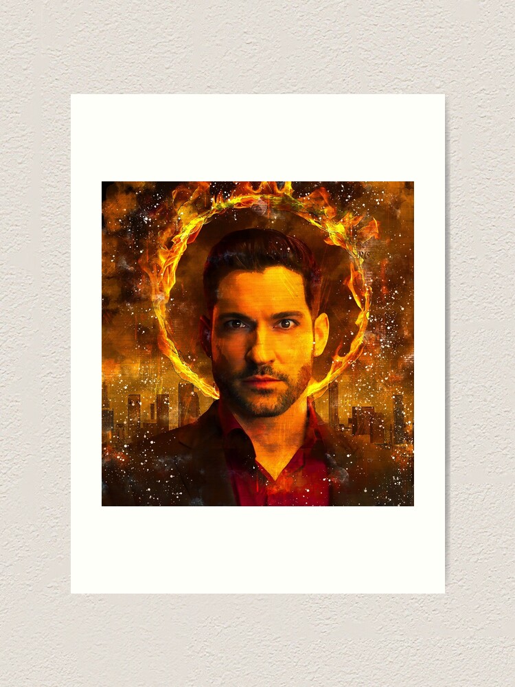 "Lucifer Morningstar fan art Lux night club owner Los Angeles devil satan" Art Print for Sale by ...