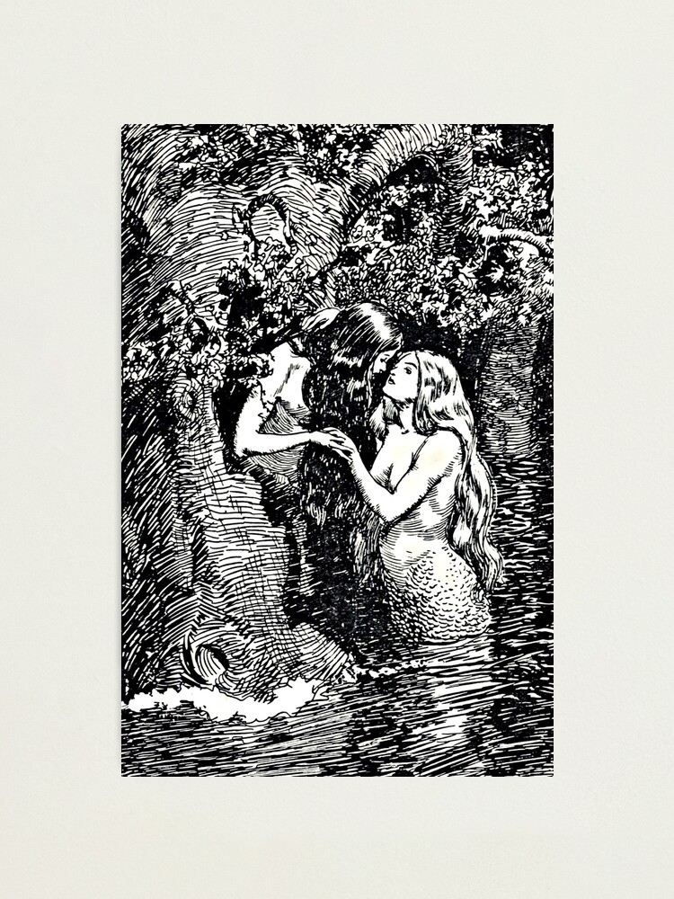 "The Nymph Caught the Dryad in Her Arms - HR Millar (1904 ...
