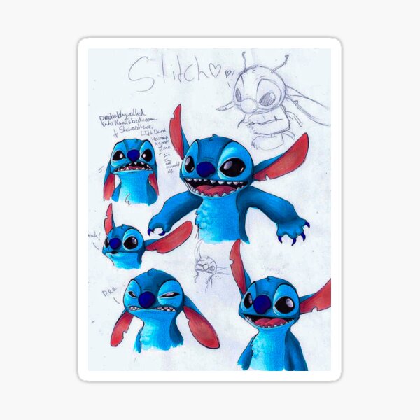 "stitch" Sticker for Sale by freelyliving | Redbubble